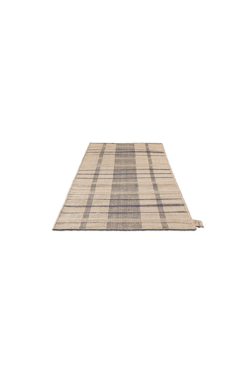 Brink & Campman Zona Denim Check Runner Designer Outdoor Rug
