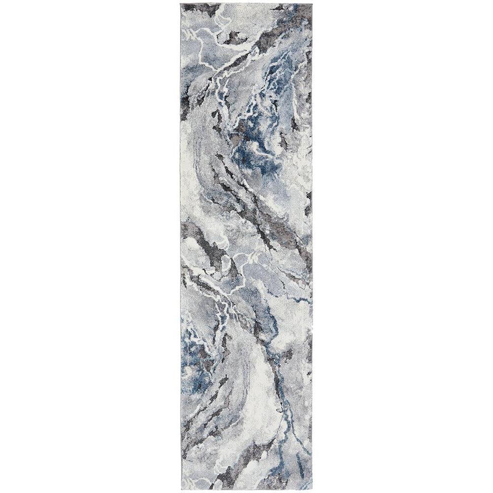 Geode Blue Runner Rug