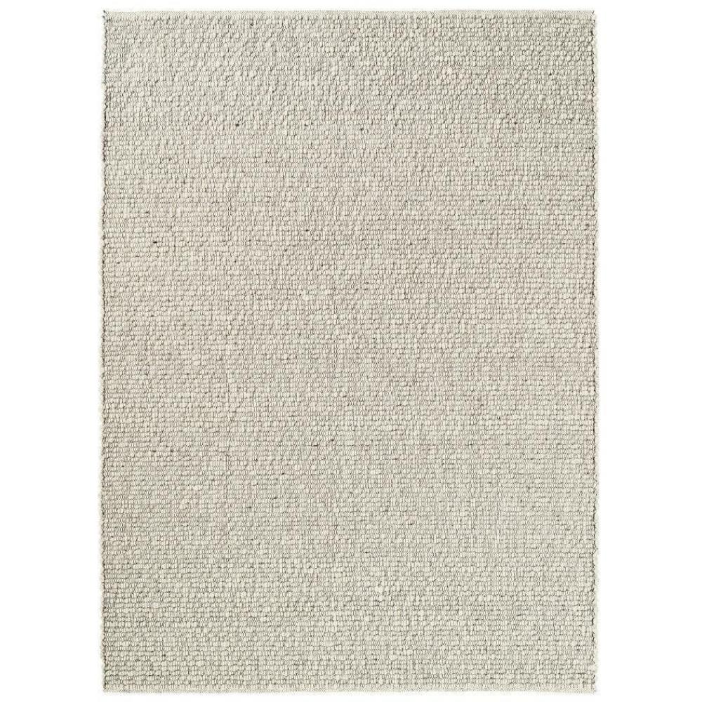B&C Tumble Grey Pure Wool Designer Rug