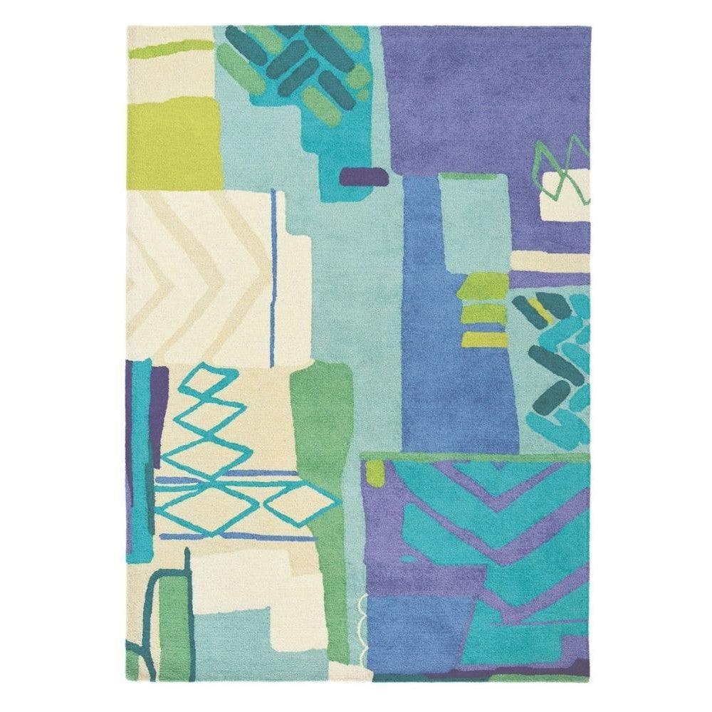 Bluebellgray Atlas Pure Wool Designer Rug