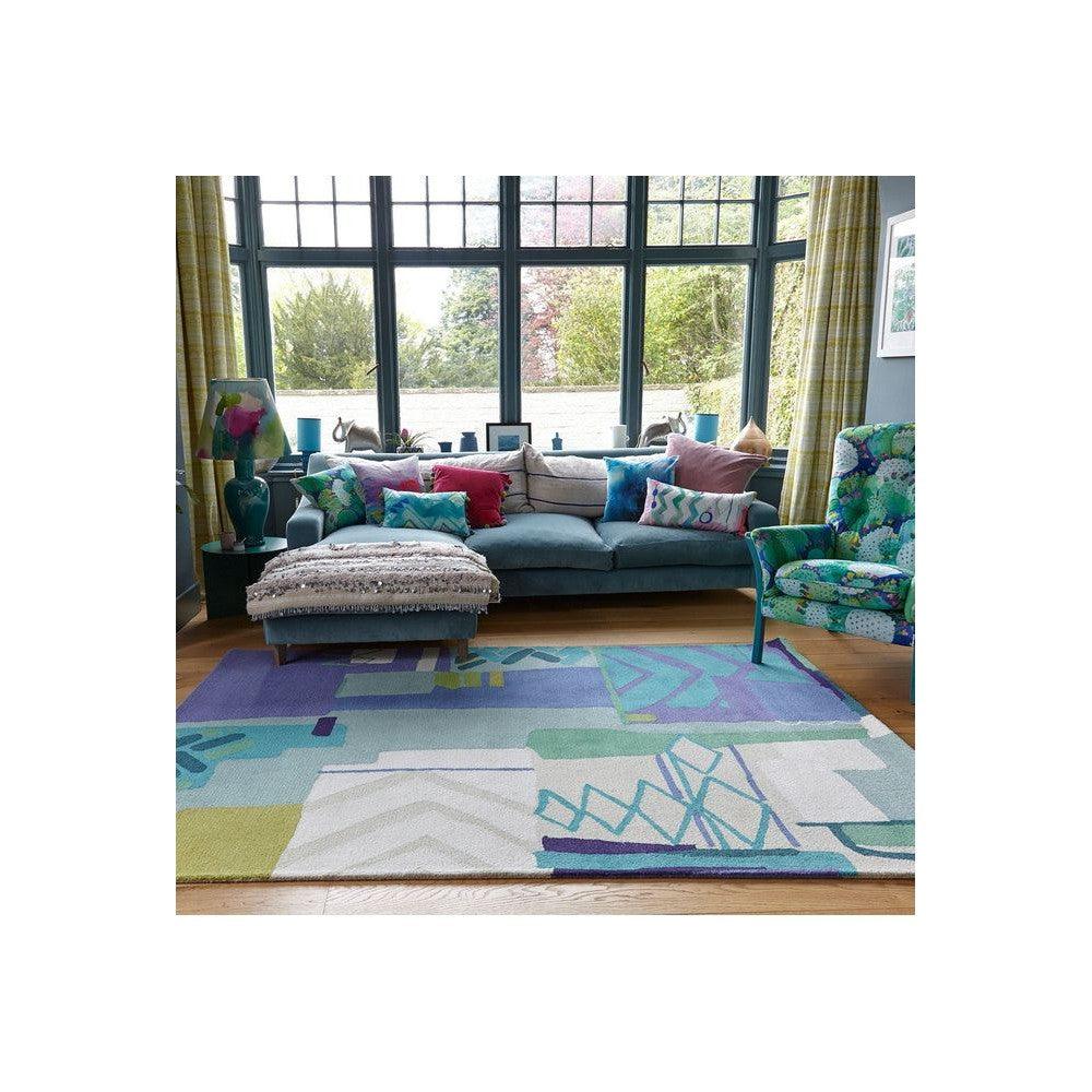 Bluebellgray Atlas Pure Wool Designer Rug