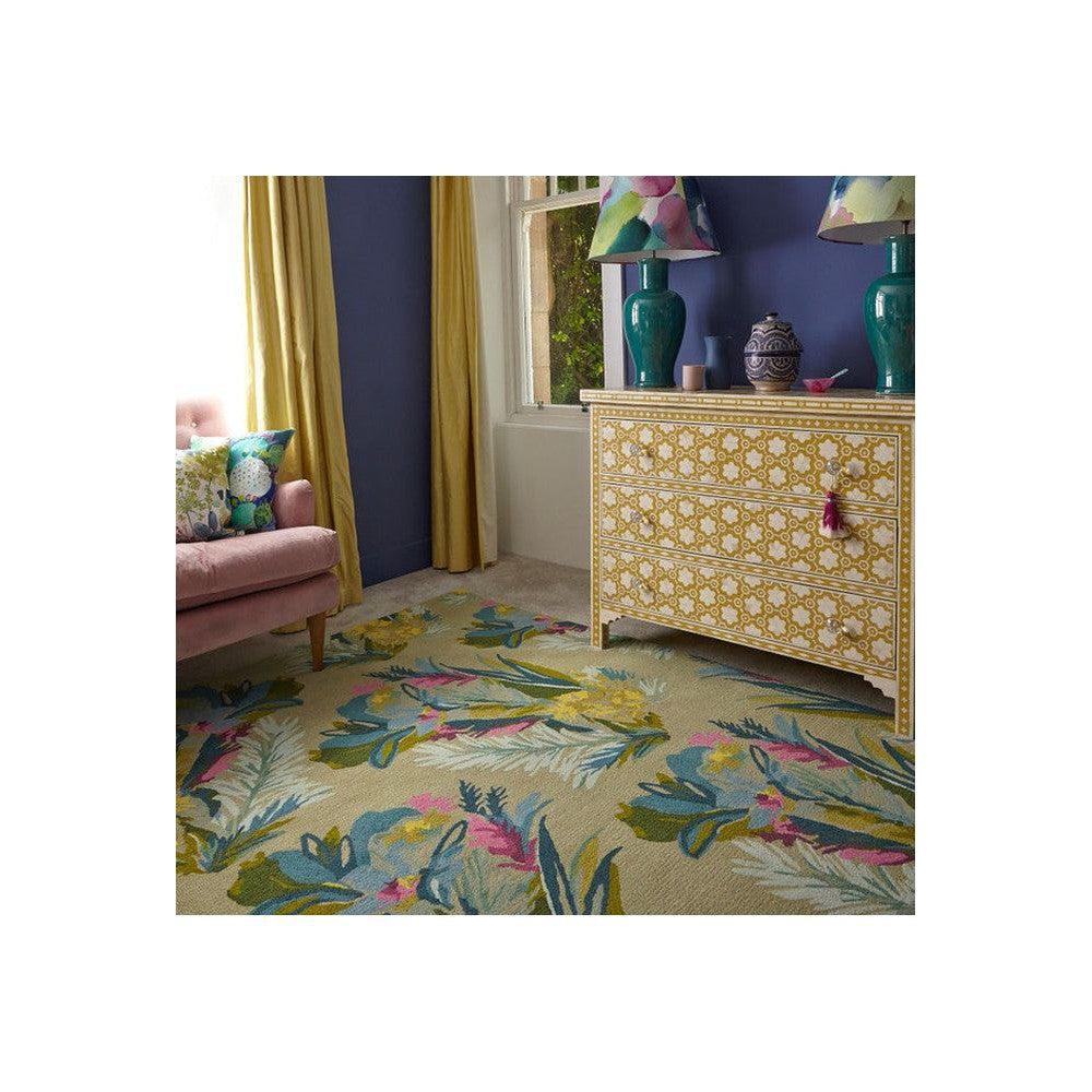 Bluebellgray Jungle Pure Wool Designer Rug