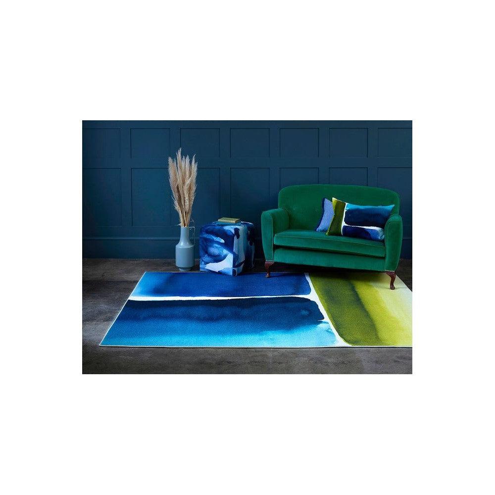 Bluebellgray Twinset Muralla Azure Polyamide Designer Rug