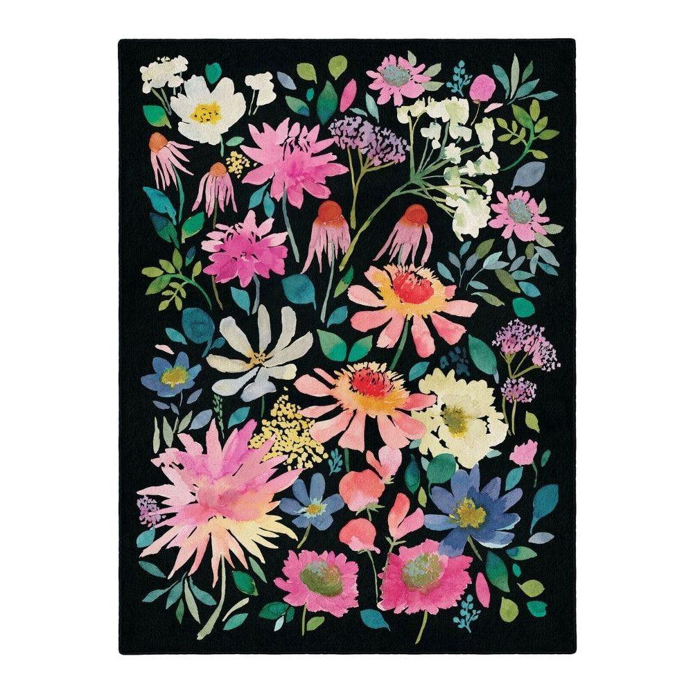Bluebellgray Zinnia Polyamide Designer Rug