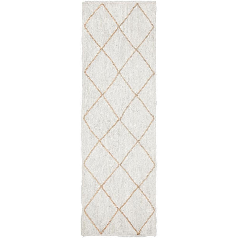 Bondi White Runner Rug