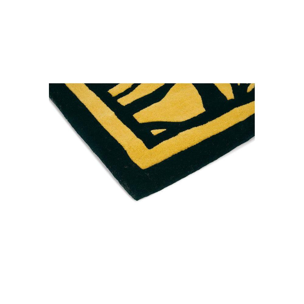 Florence Broadhurst Japanese Fans Gold Pure Wool Designer Rug