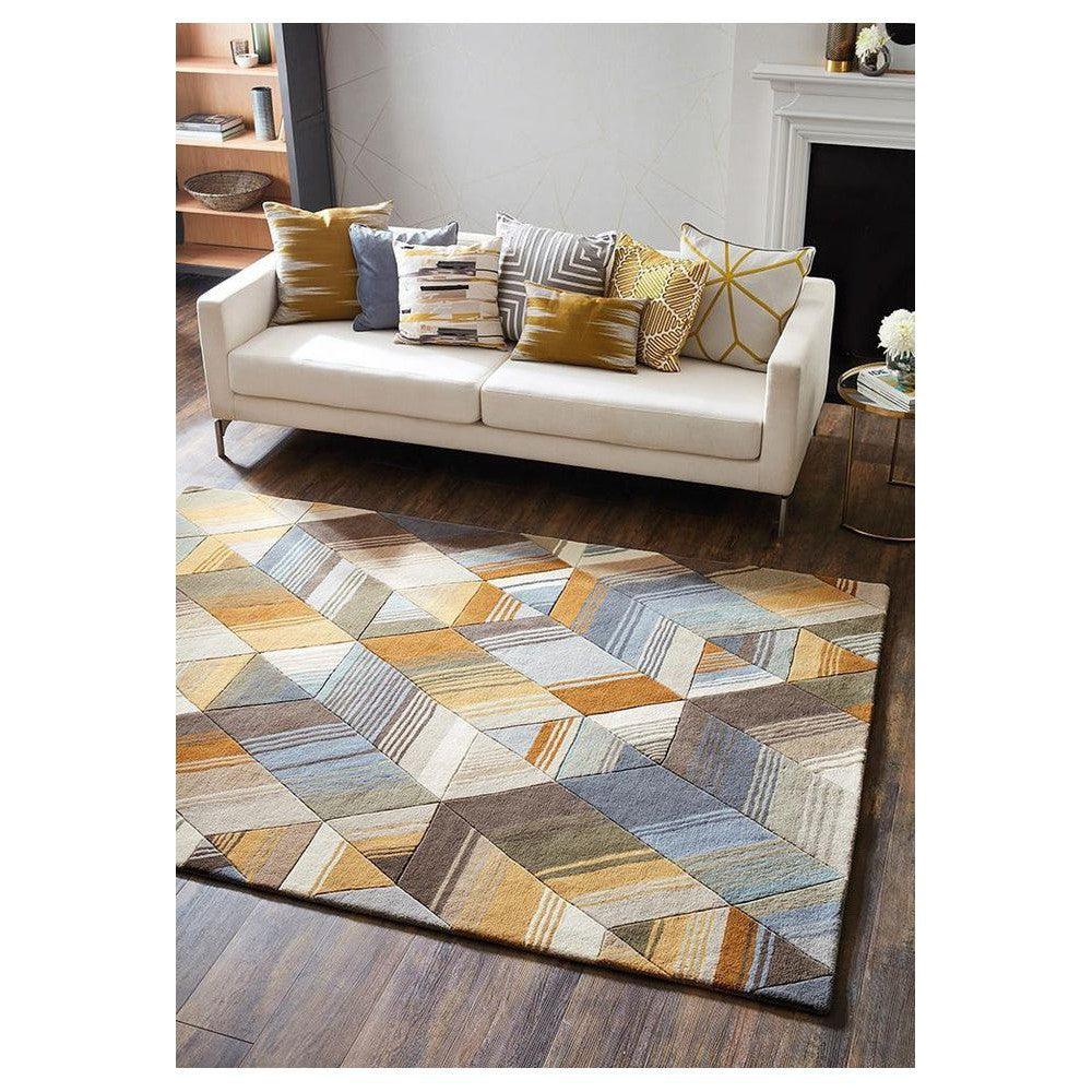 Harlequin Arccos Ochre Pure Wool Designer Rug