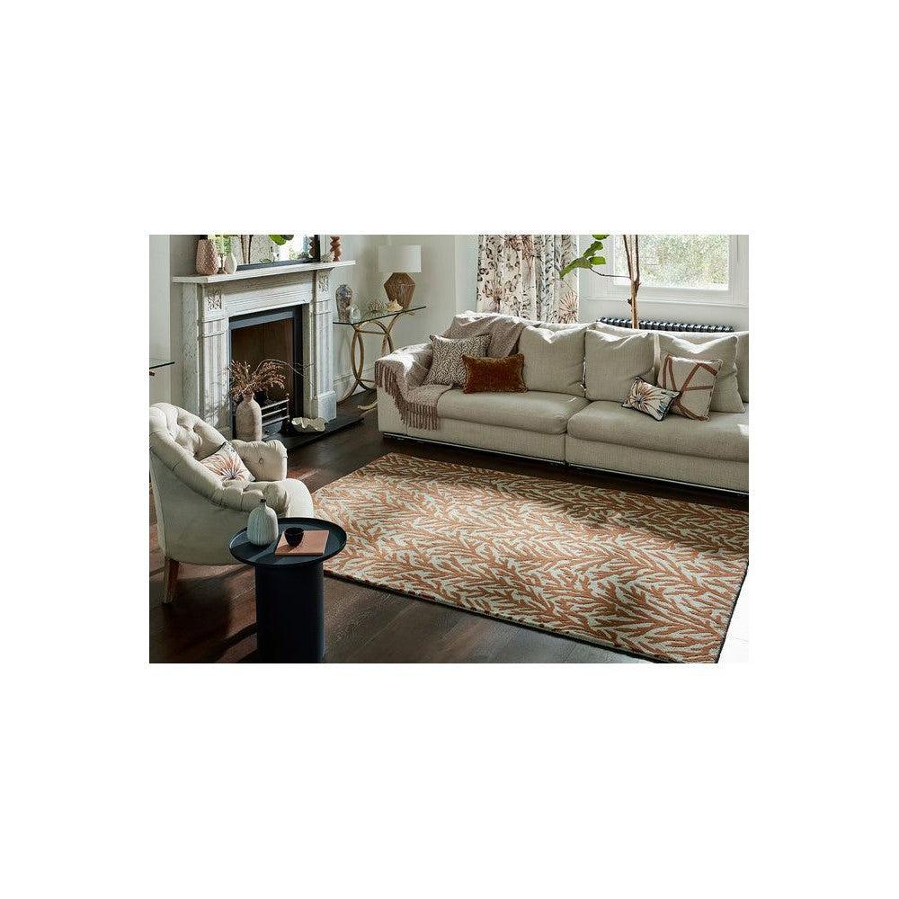 Harlequin Atoll Auburn Stone Pure Wool Designer Rug