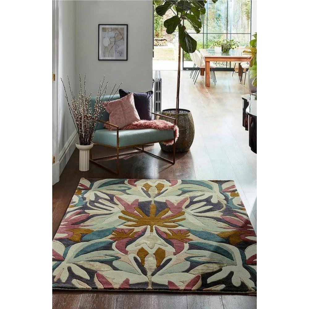 Harlequin Melora Positano Succulent Pure Wool & Viscose Designer Rug