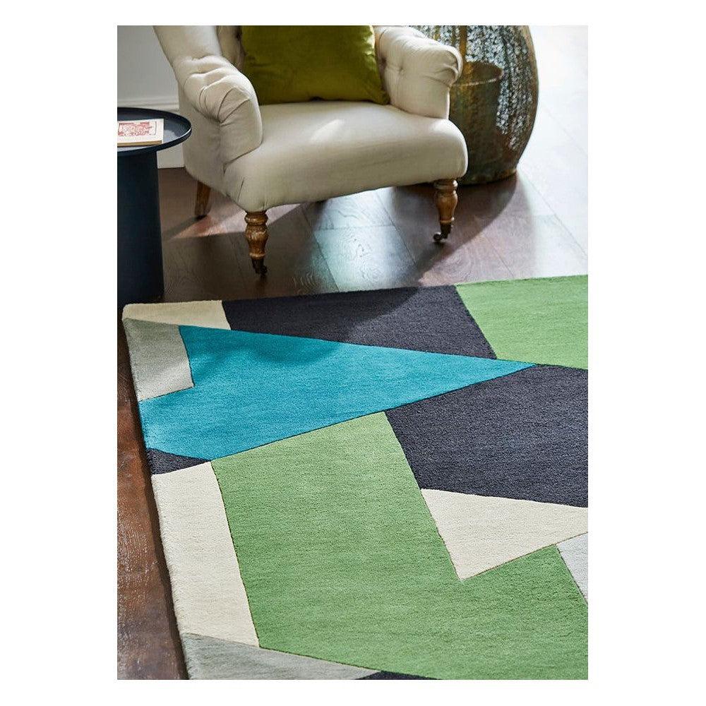 Harlequin Popova Amazonia Sea Glass Pure Wool Designer Rug