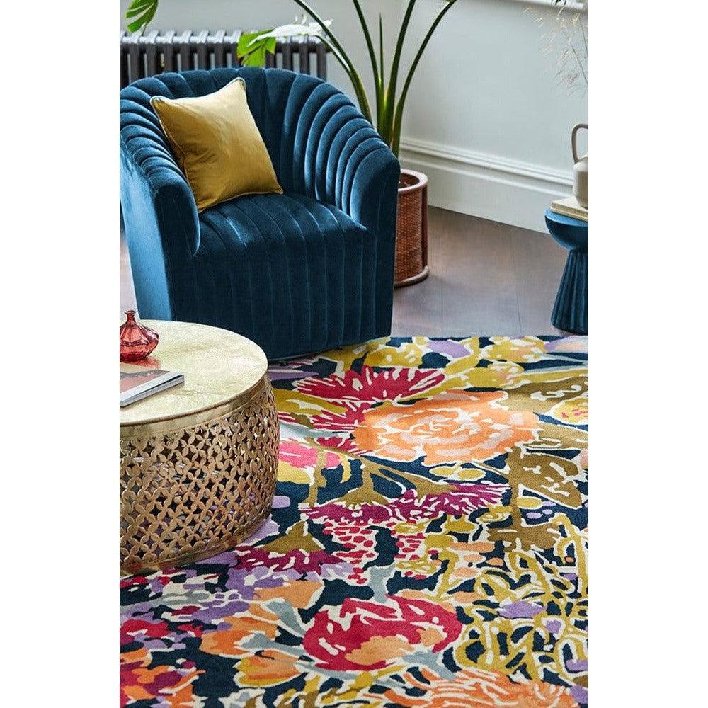 Harlequin Sanguine Aubergine Pure Wool Designer Rug