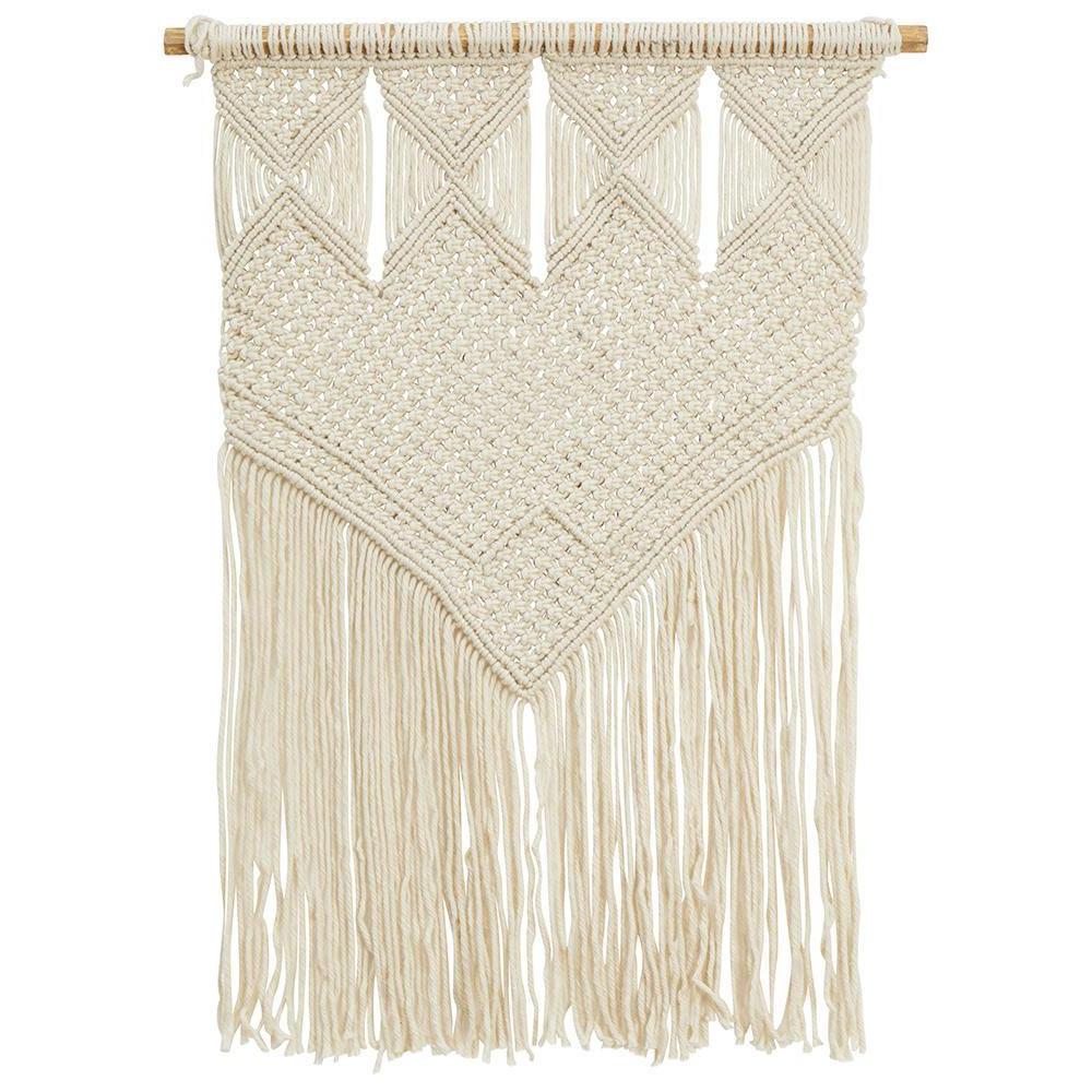 ICONIC RUGS 421 Natural Macrame Wall Hanging