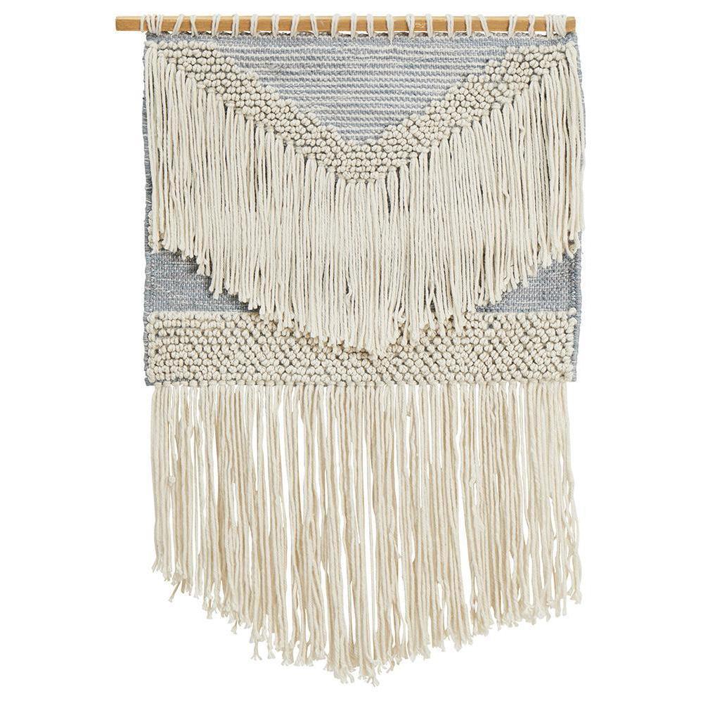 ICONIC RUGS 428 Grey Macrame Wall Hanging
