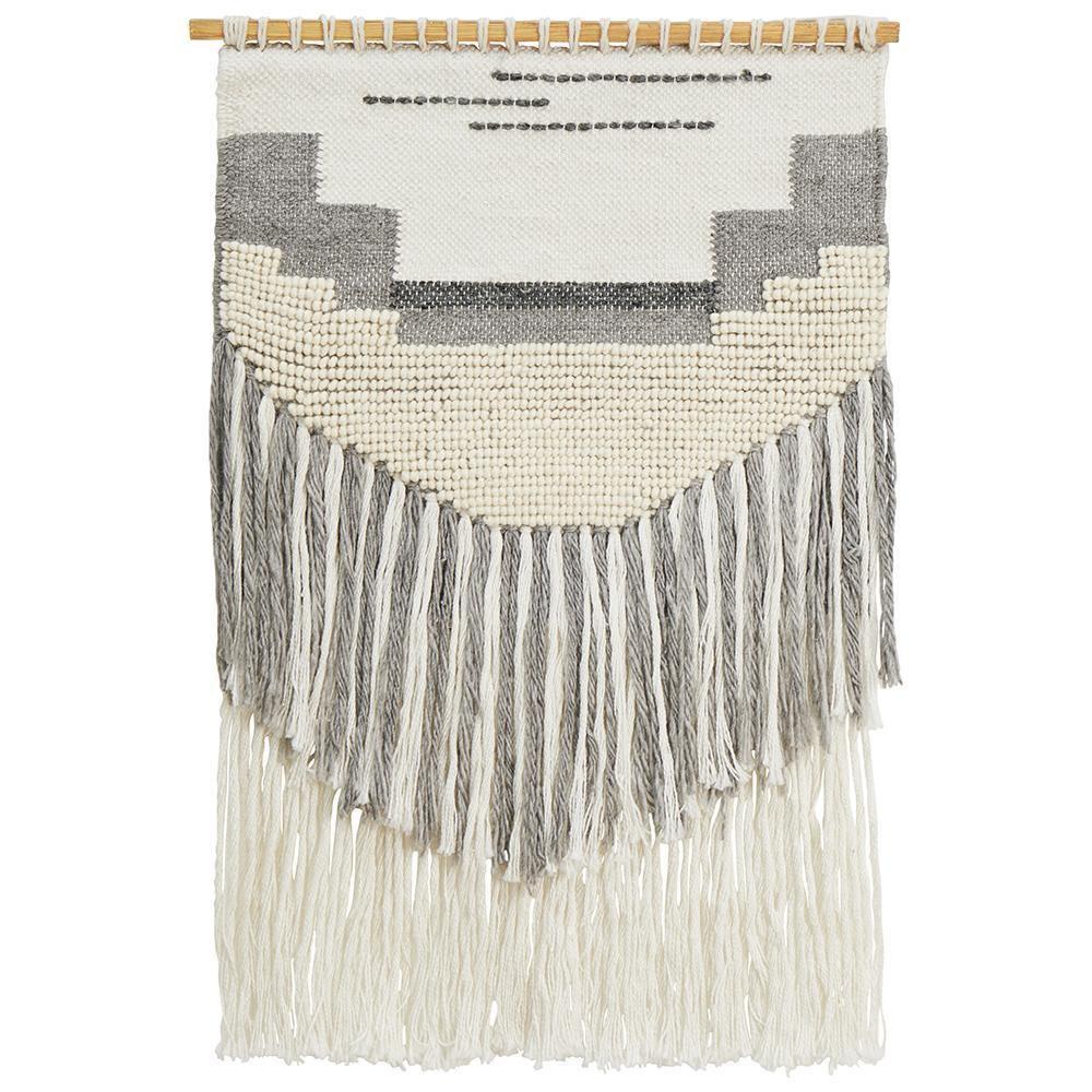 ICONIC RUGS 433 Grey Macrame Wall Hanging
