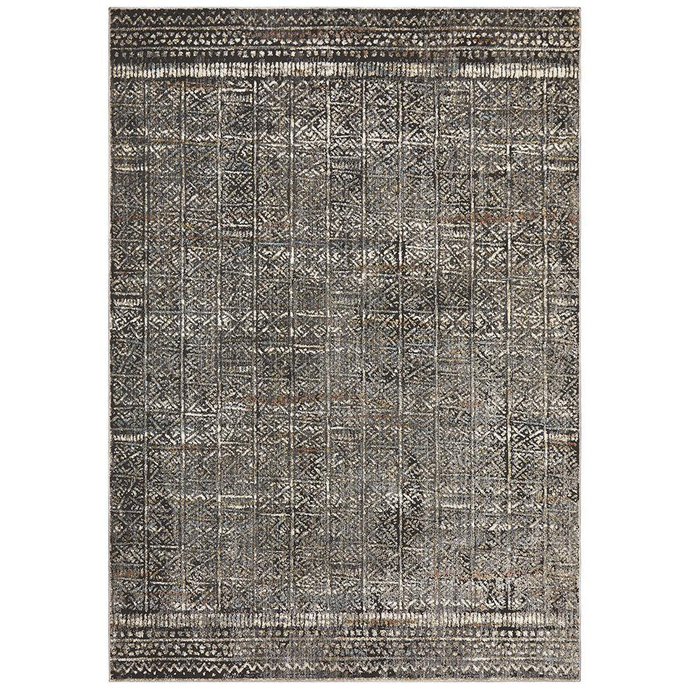 Jeryan Fluid Evening Modern Grey Rug