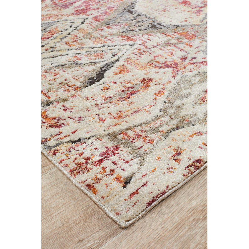 Jeryan Fluid Sunset Modern Rust Rug