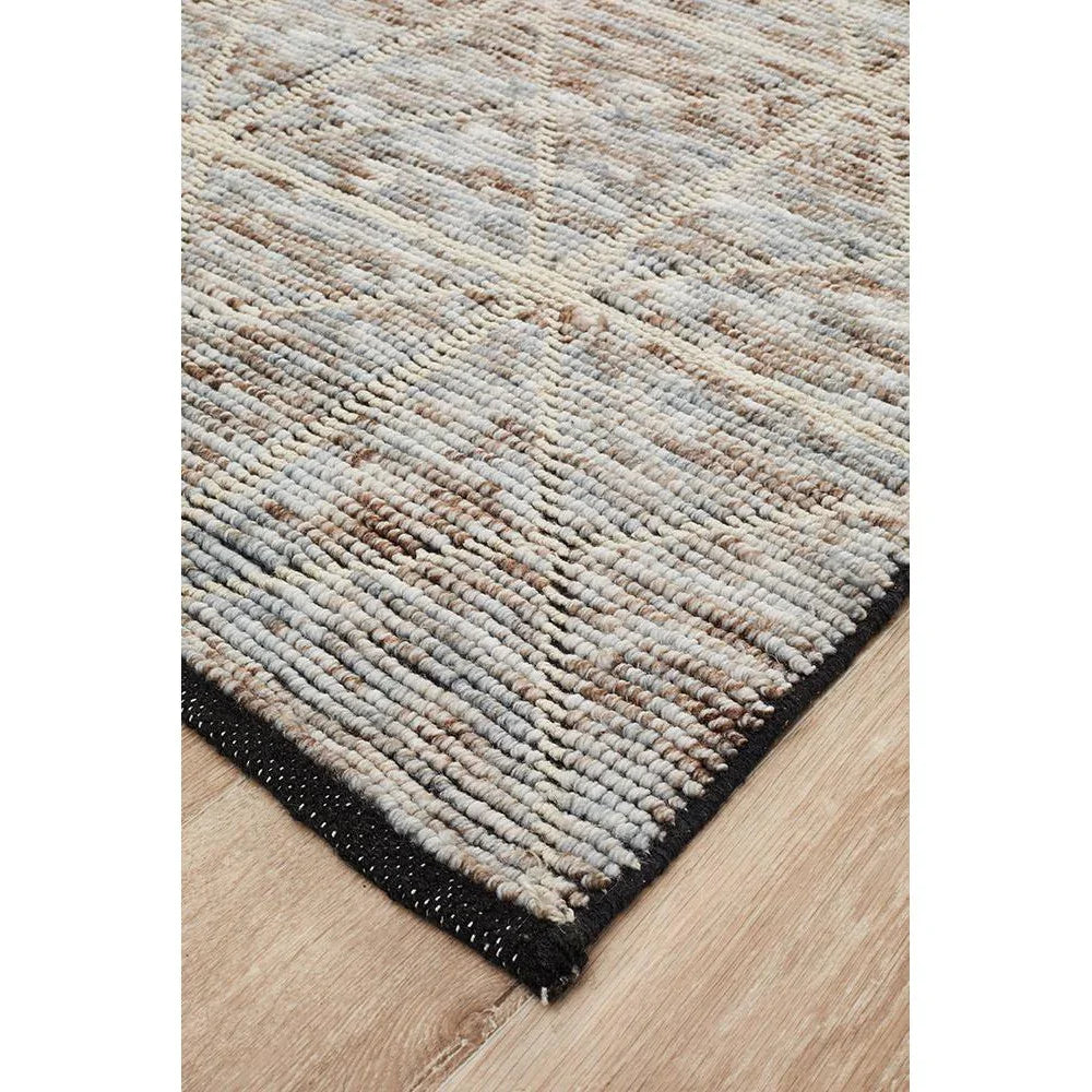 Melbourne Rhythm Motif Blue Rug