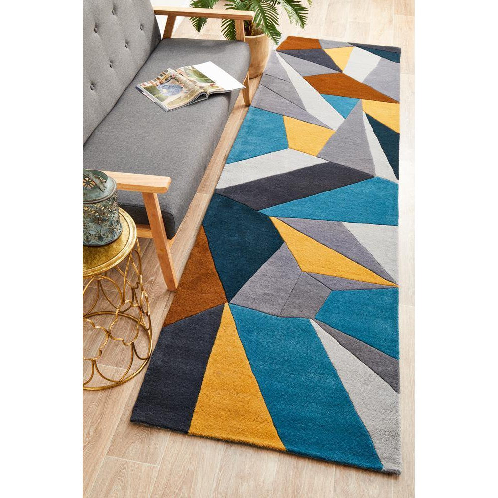 Mirta Pure Wool Safari Runner Rug