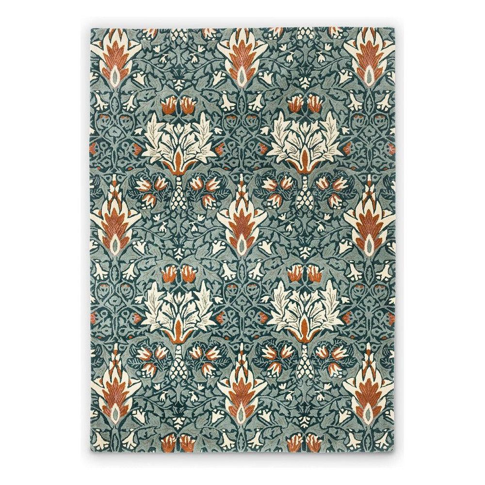 Morris & Co Snakeshead Thistle-russet Wool Designer Rug