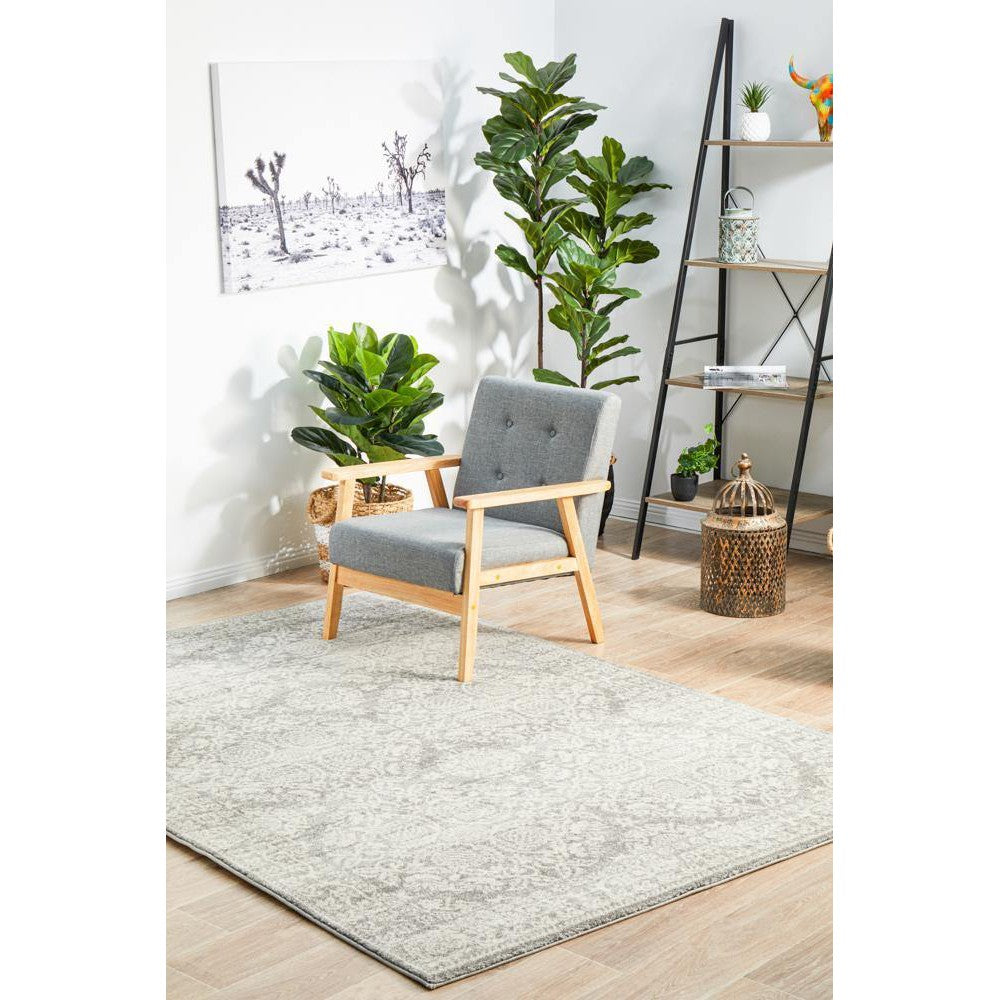 Optica Gwyneth Stunning Transitional Silver Rug