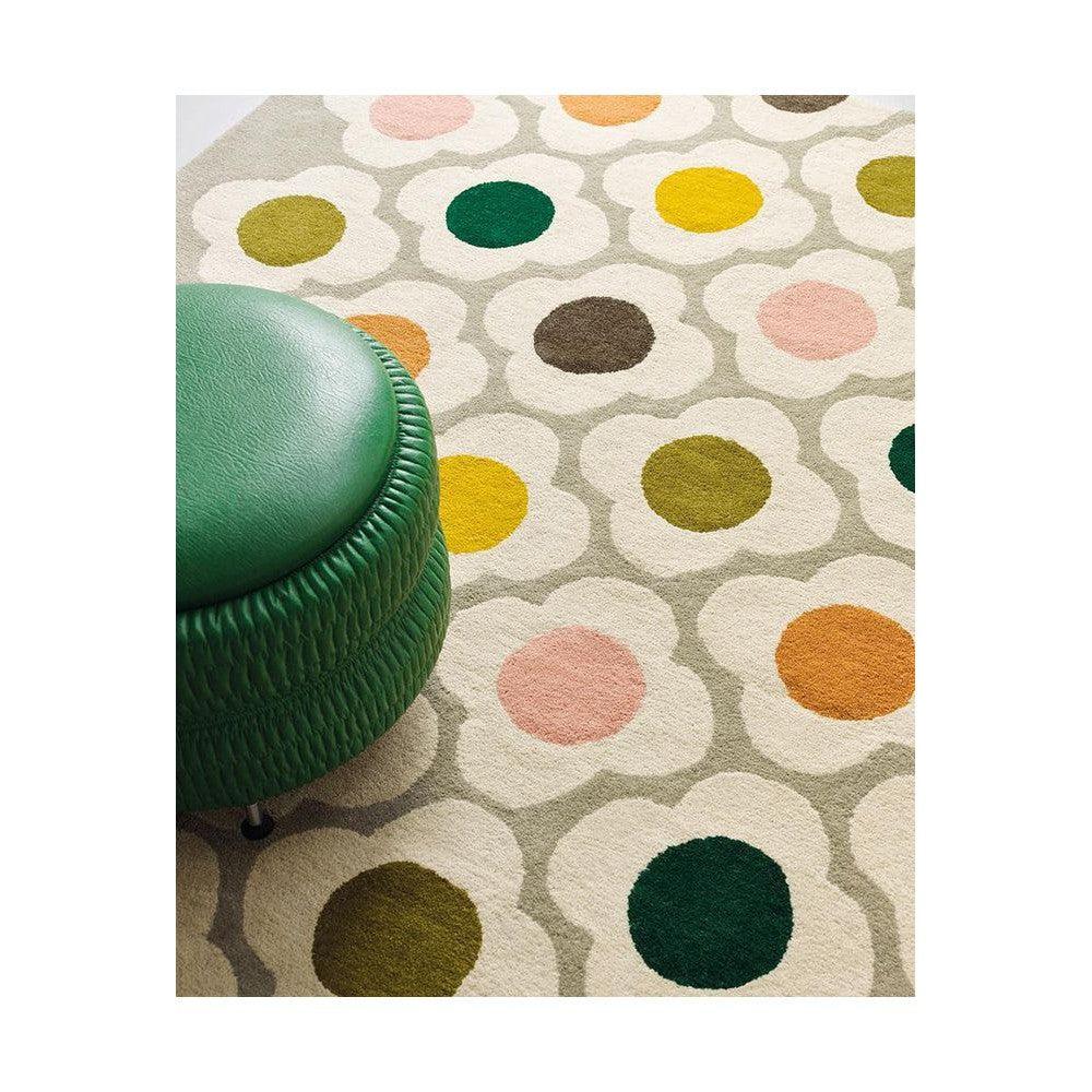 Orla Kiely Spot Flower Multi Colour Pure Wool Designer Rug