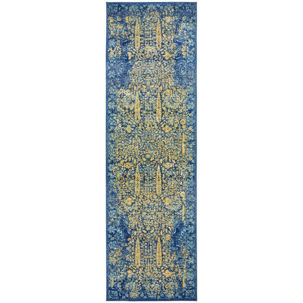 Perth Royal Blue Runner Rug