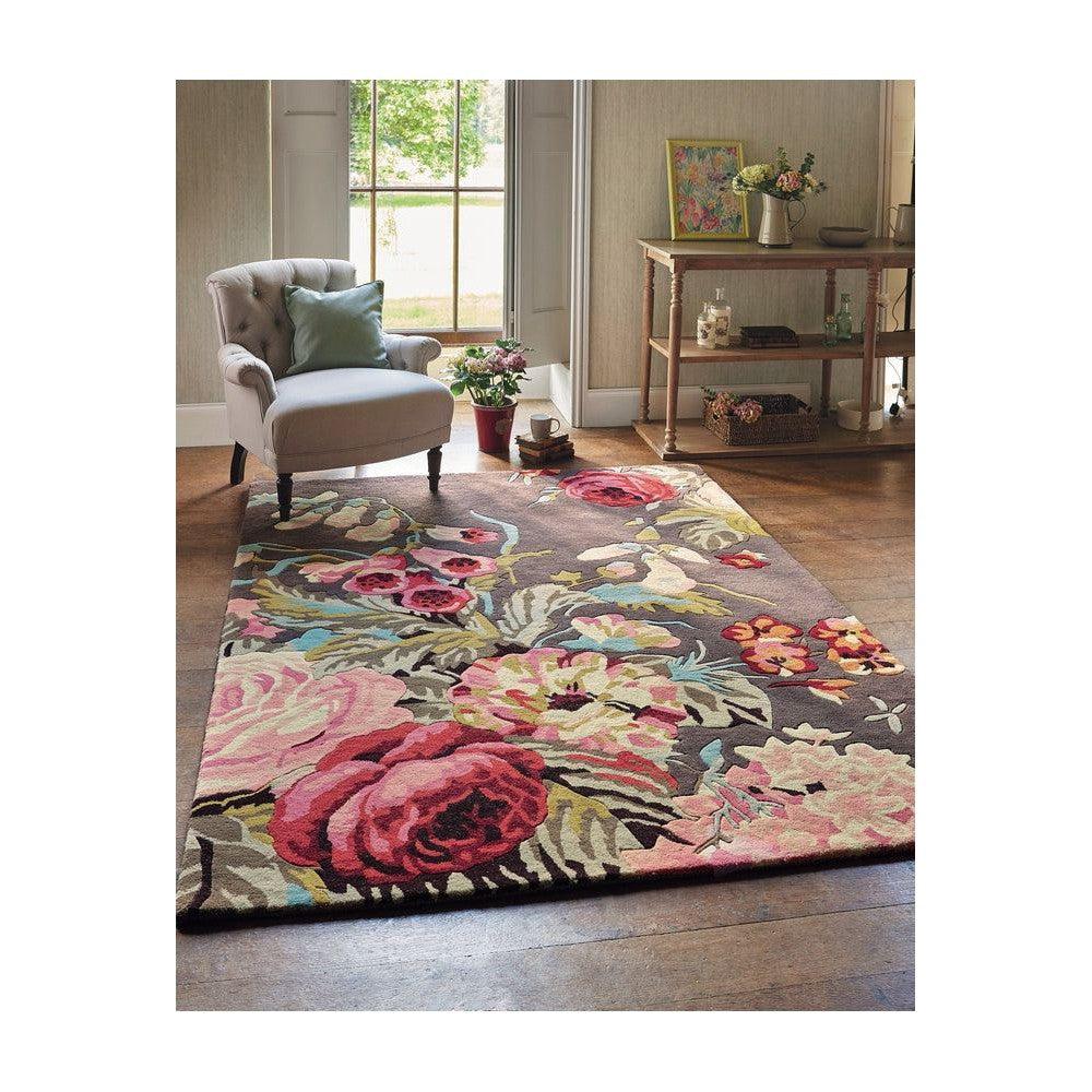 Sanderson Stapleton Park Rosewood Pure Wool Designer Rug