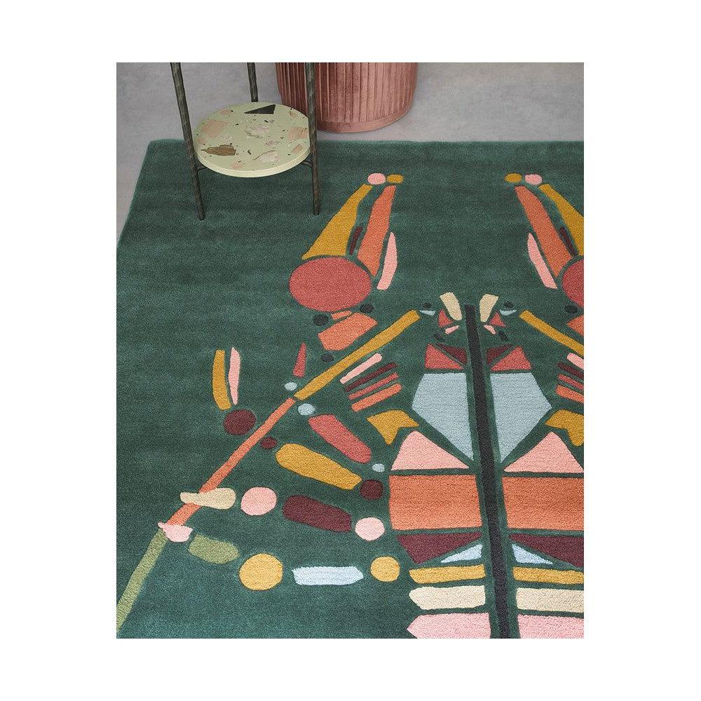 Ted Baker Emerging Lobster Pure Wool Designer Rug
