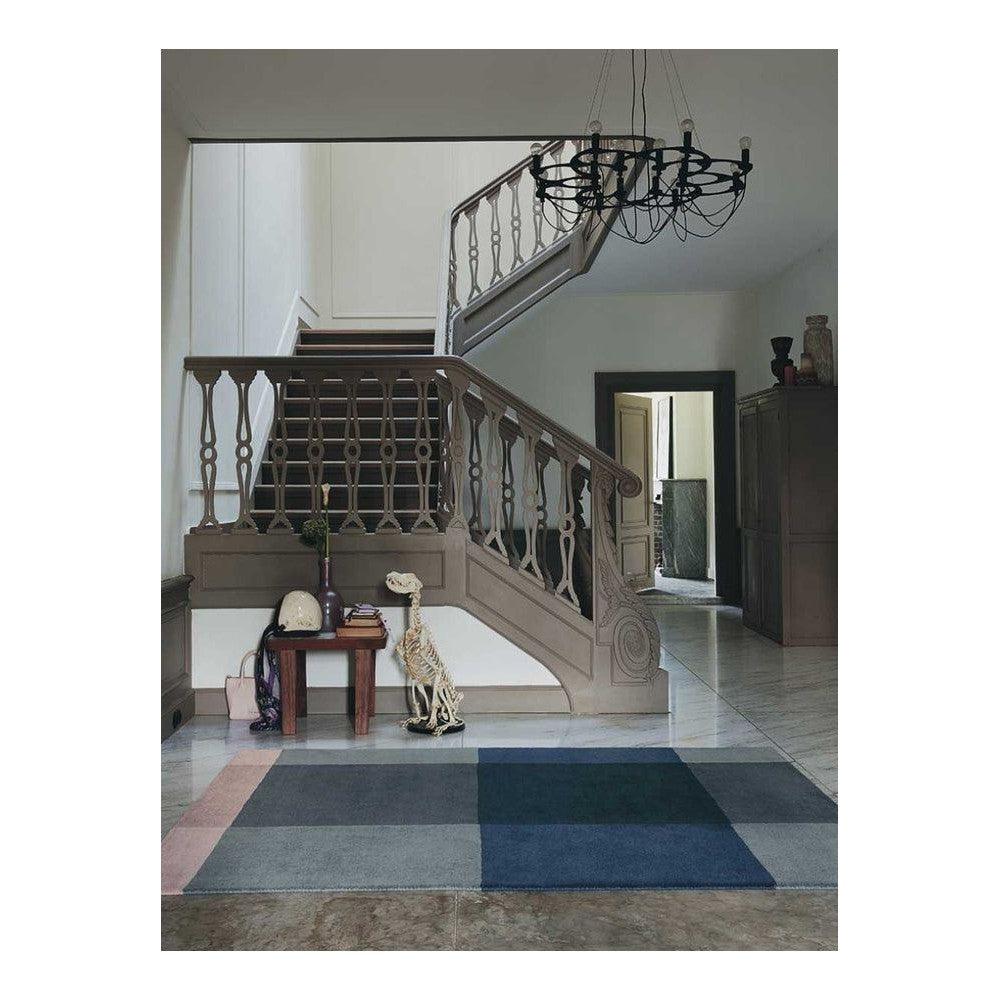 Ted Baker Plaid Grey Pure Wool Designer Rug