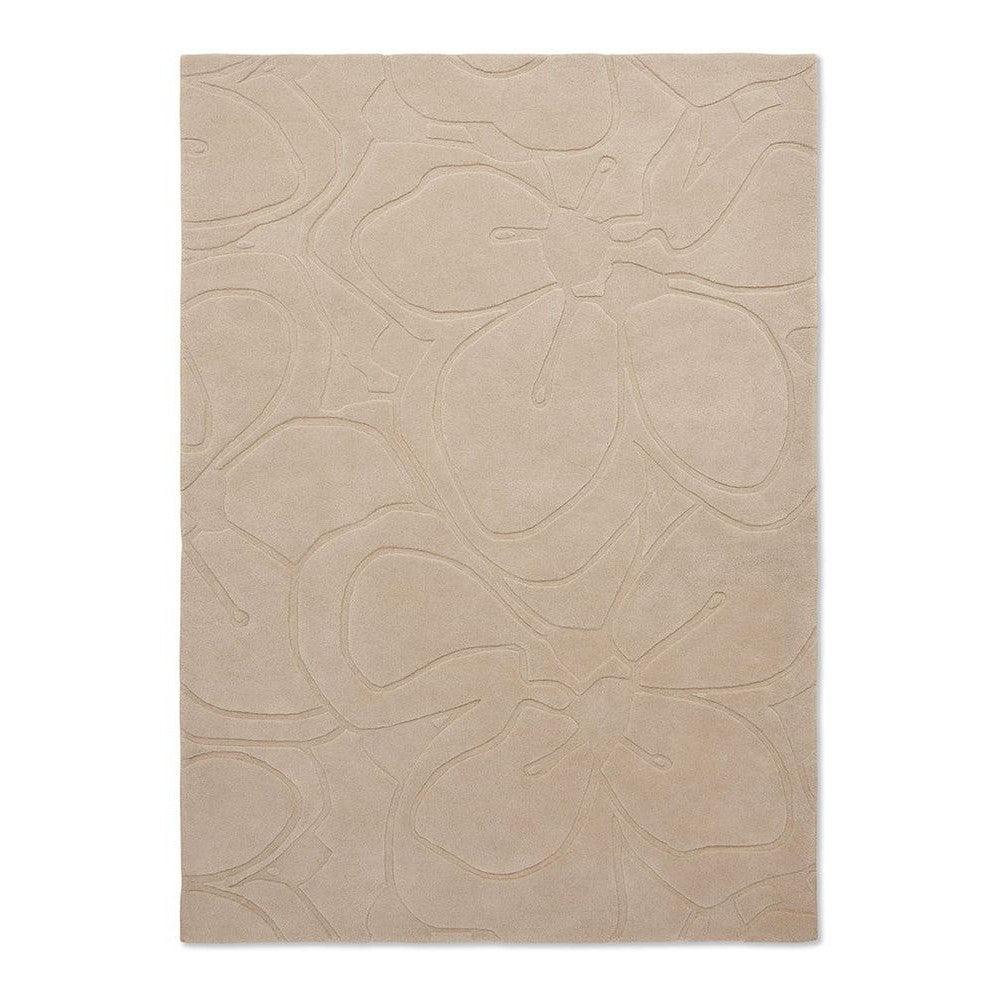 Ted Baker Romantic Magnolia Cream Pure Wool Designer Rug