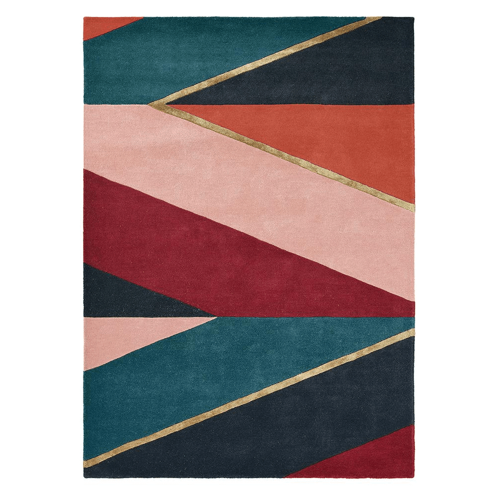 Ted Baker Sahara Burgundy Wool & Viscose Designer Rug