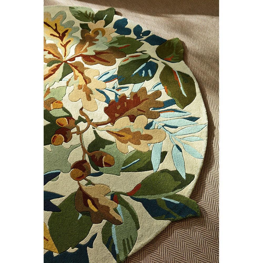 Sanderson Robin's Wood Russet Round Brown Designer Rug